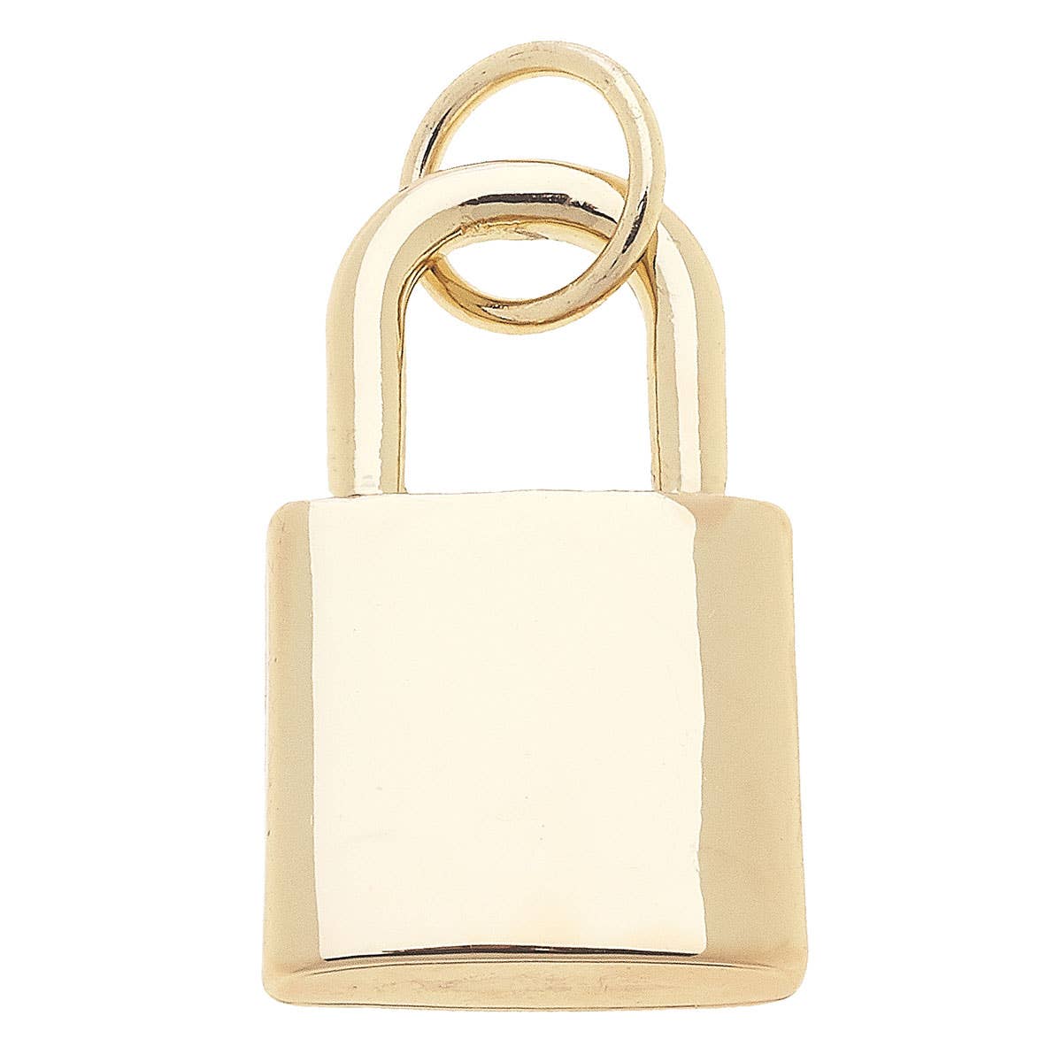 Padlock Charm in Shiny Gold – Wright's Market