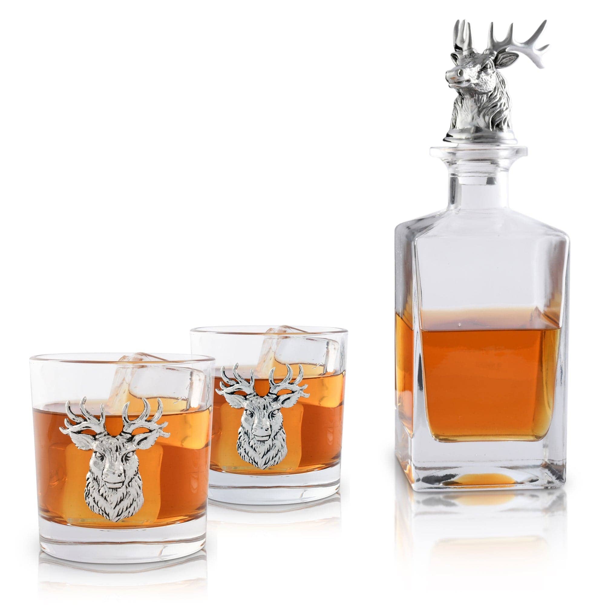 Arthur Court Elk / Deer Bust Decanter Set with Glasses – Wright's Market