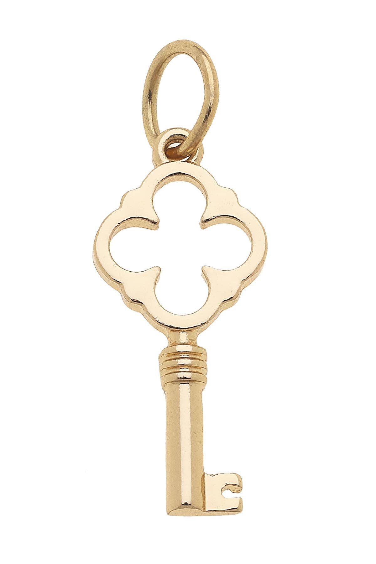 Skeleton Key Charm in Shiny Gold – Wright's Market